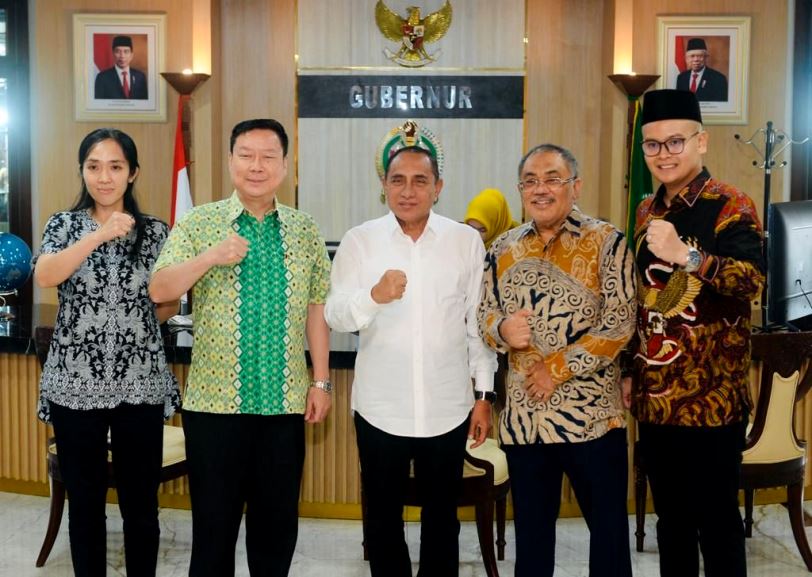 Gubsu Sambut Kedatangan Jajaran Manajemen Institut Bisnis IT&B Medan – Kampus Medan